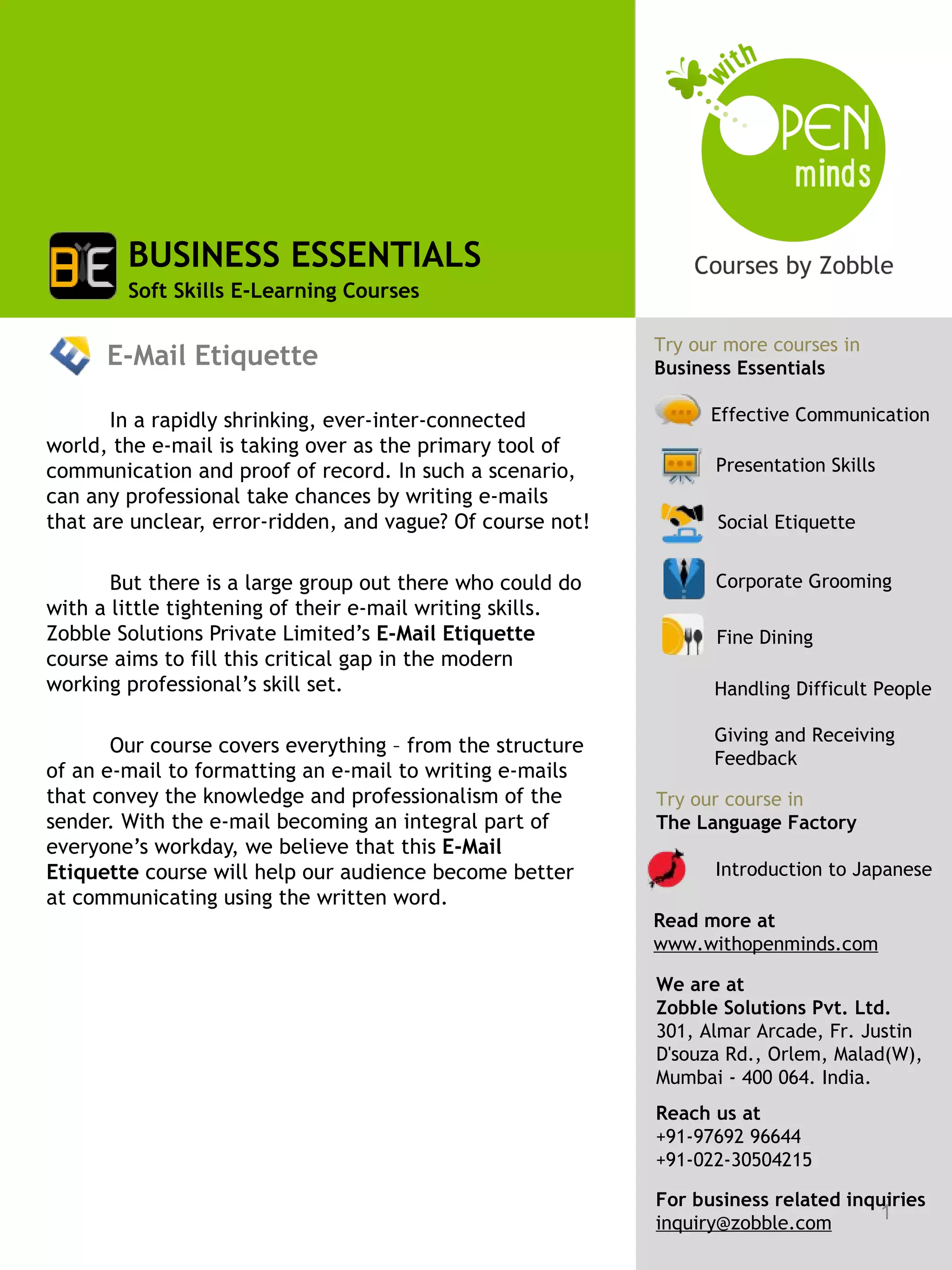 E-Mail Etiquette | PPT