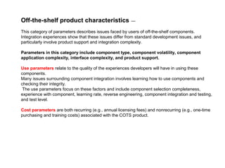 Cots integration | PPT