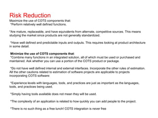 Cots integration | PPT