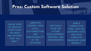 Cots vs Custom Software Development | PPT
