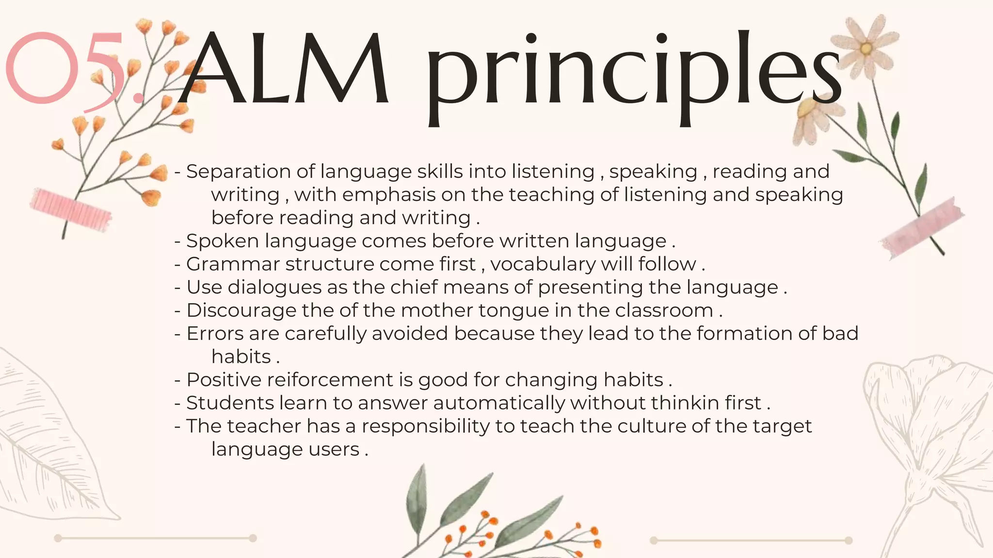 The Audio Lingual Method | PPTX