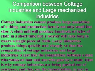 Cottage industries in india | PPT