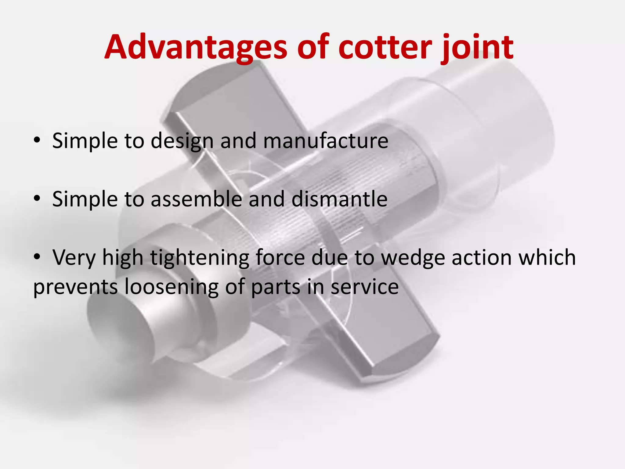 Cotterjointknucklejoint description and working | PPTX
