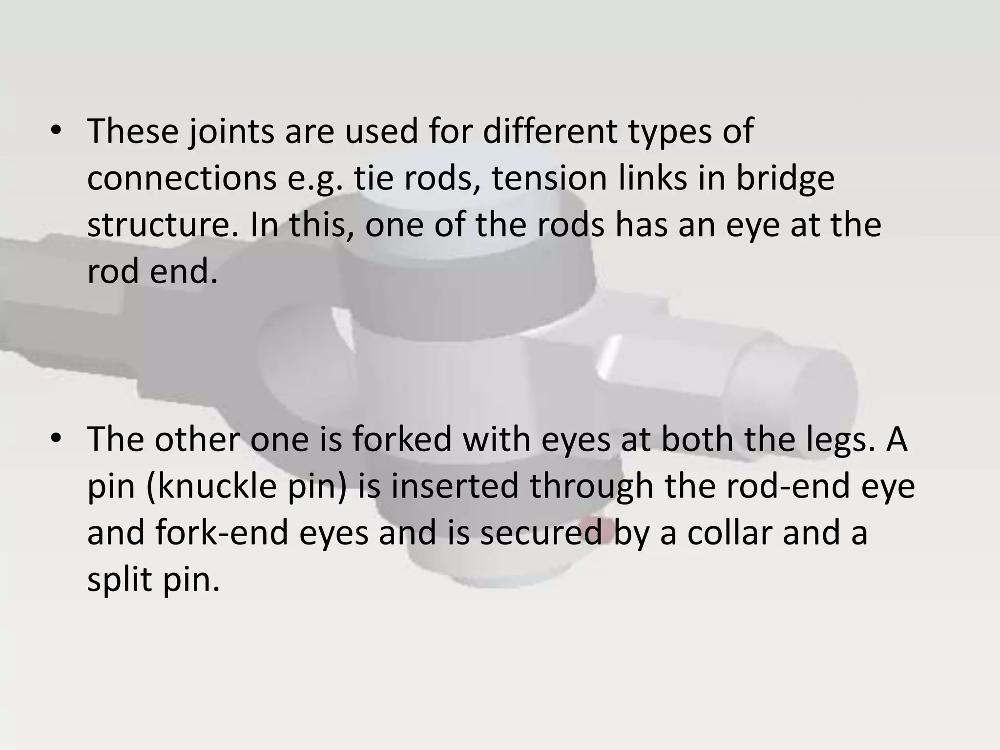 Cotterjointknucklejoint description and working | PPTX