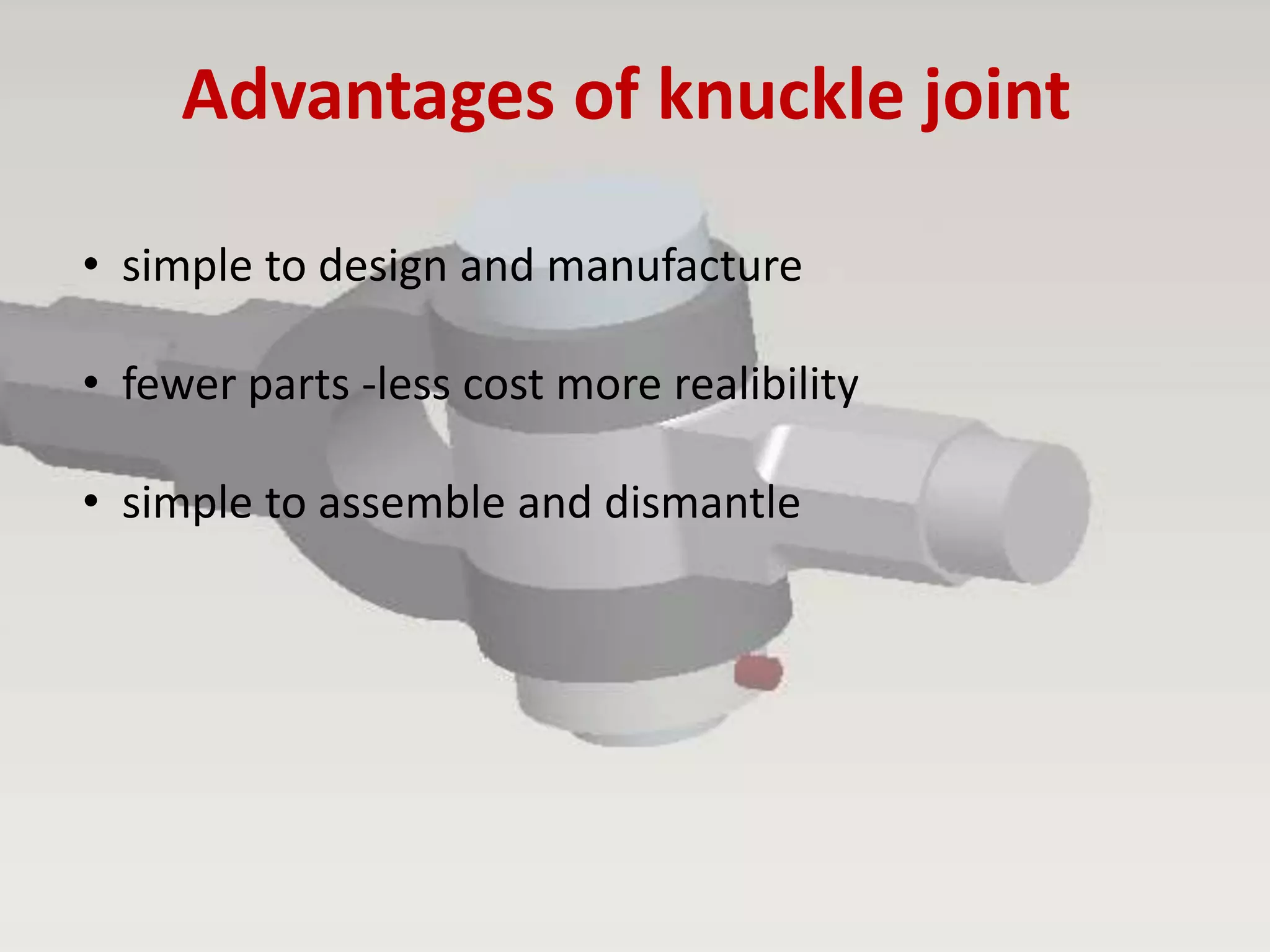 Cotterjointknucklejoint description and working | PPTX
