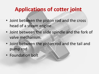 Cotterjointknucklejoint description and working | PPTX