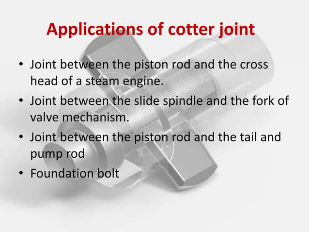 Cotterjointknucklejoint description and working | PPTX