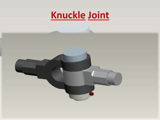 Cotterjointknucklejoint description and working | PPTX
