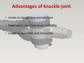 Cotterjointknucklejoint description and working | PPTX