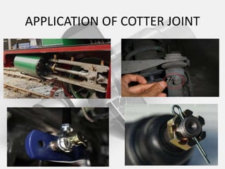 Cotterjointknucklejoint description and working | PPTX