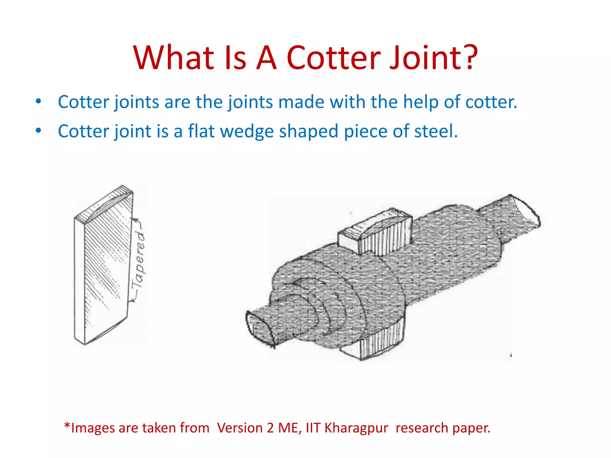 Cotter and knuckle joint | PPTX