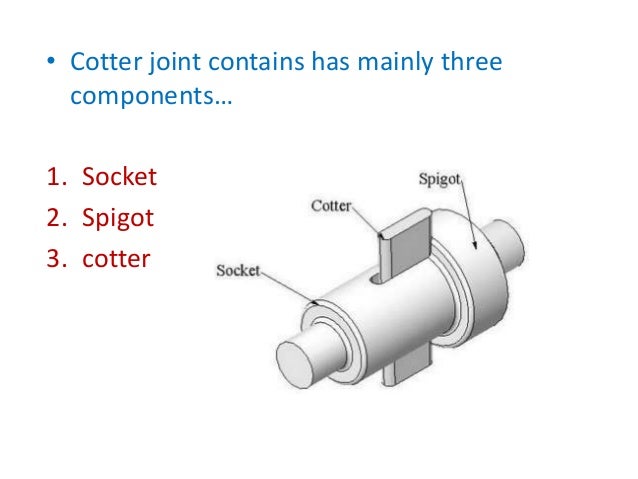 Cotter and knuckle joint