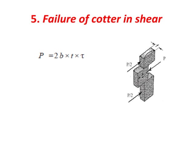 Cotter joint pptx | PPT | Physics | Science