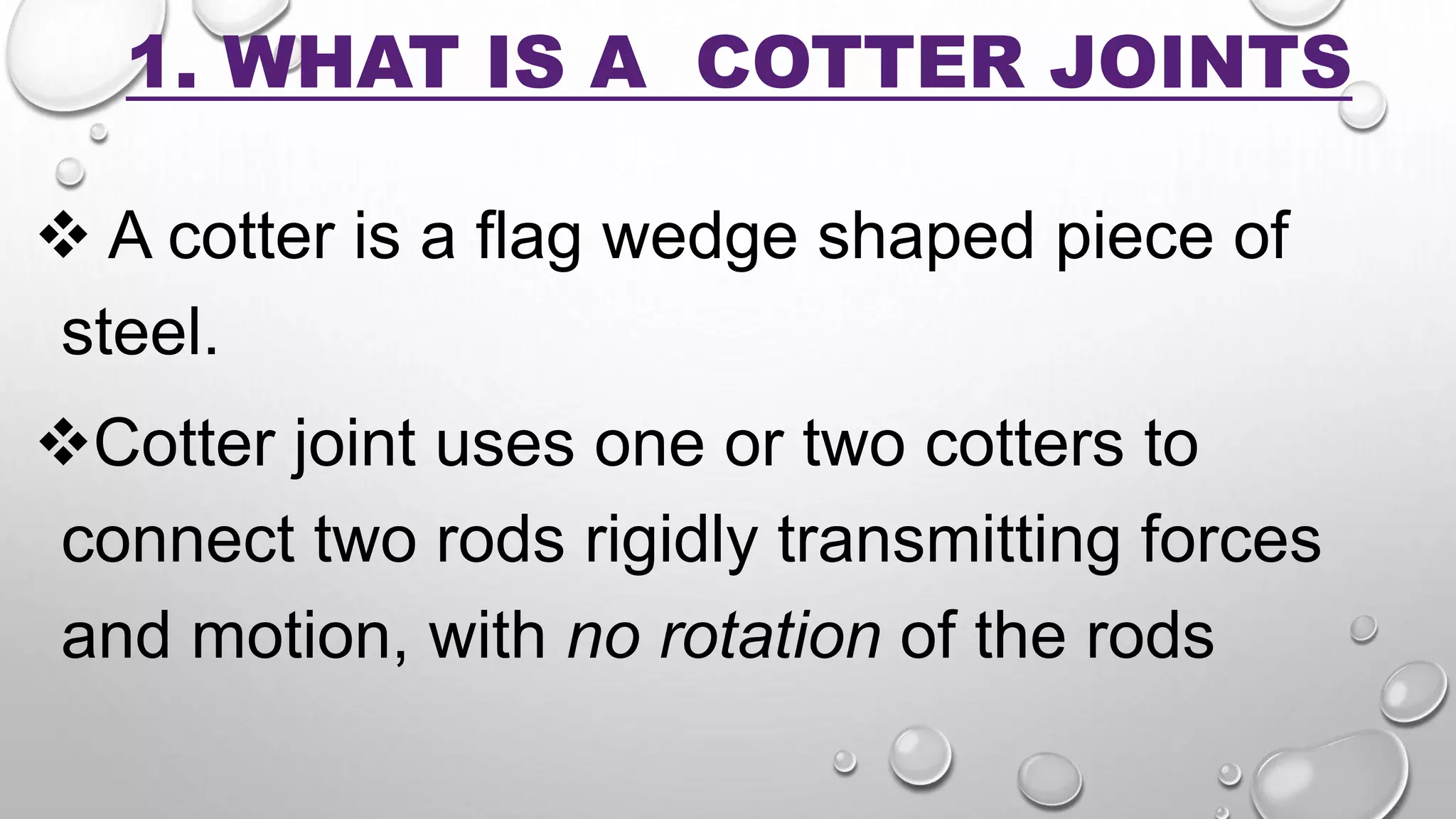 Cotter joints | PPTX