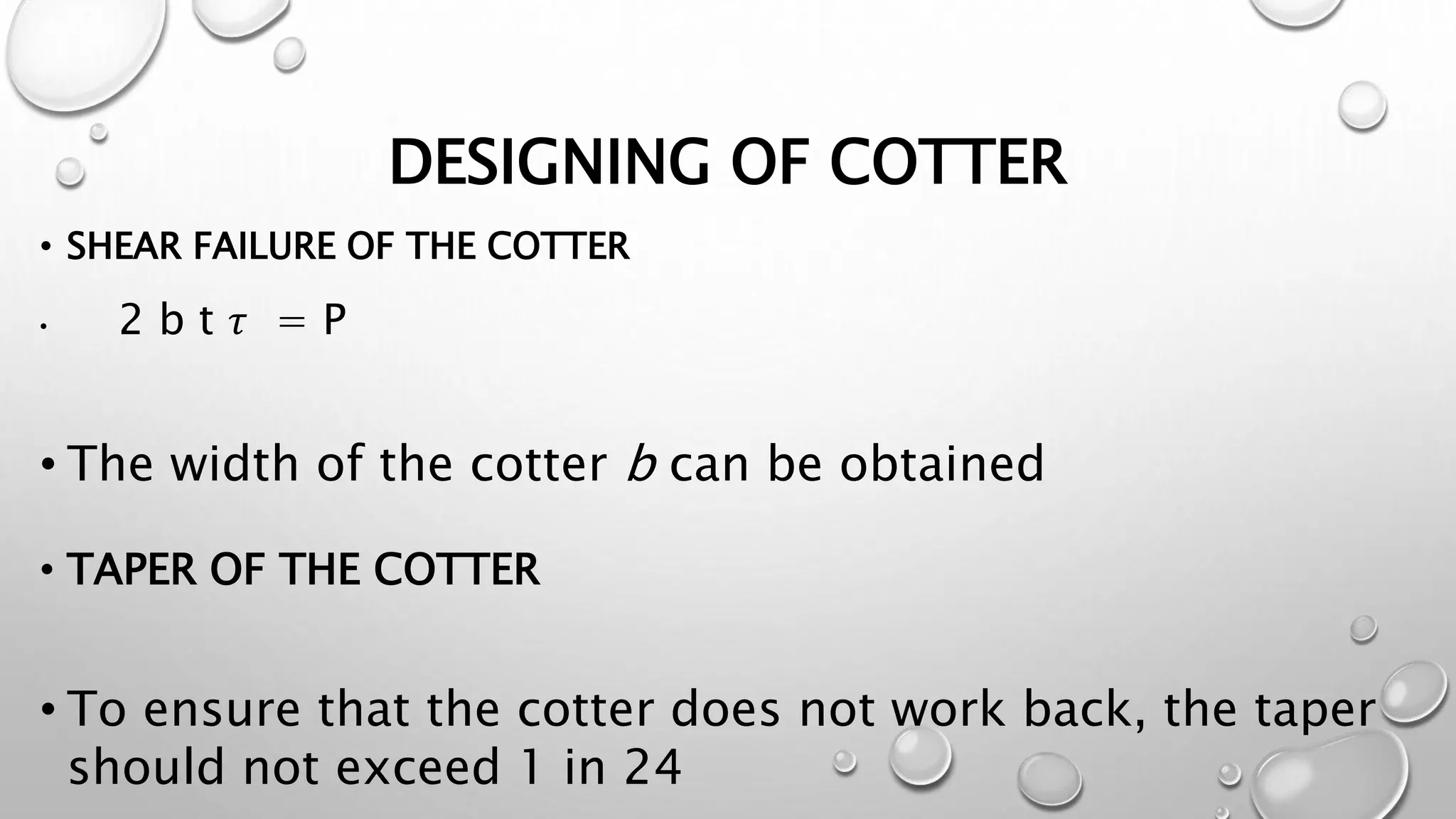 Cotter joints | PPTX