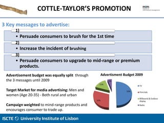 Cottle Taylor:Expanding the Oral Care Group in India | PPTX