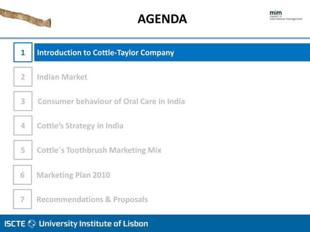 Cottle Taylor:Expanding the Oral Care Group in India | PPTX