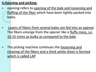 Cotton fiber manufacturing, physical and chemical properties | PPTX