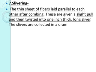 Cotton fiber manufacturing, physical and chemical properties | PPTX