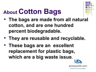 Cotton bags | PDF