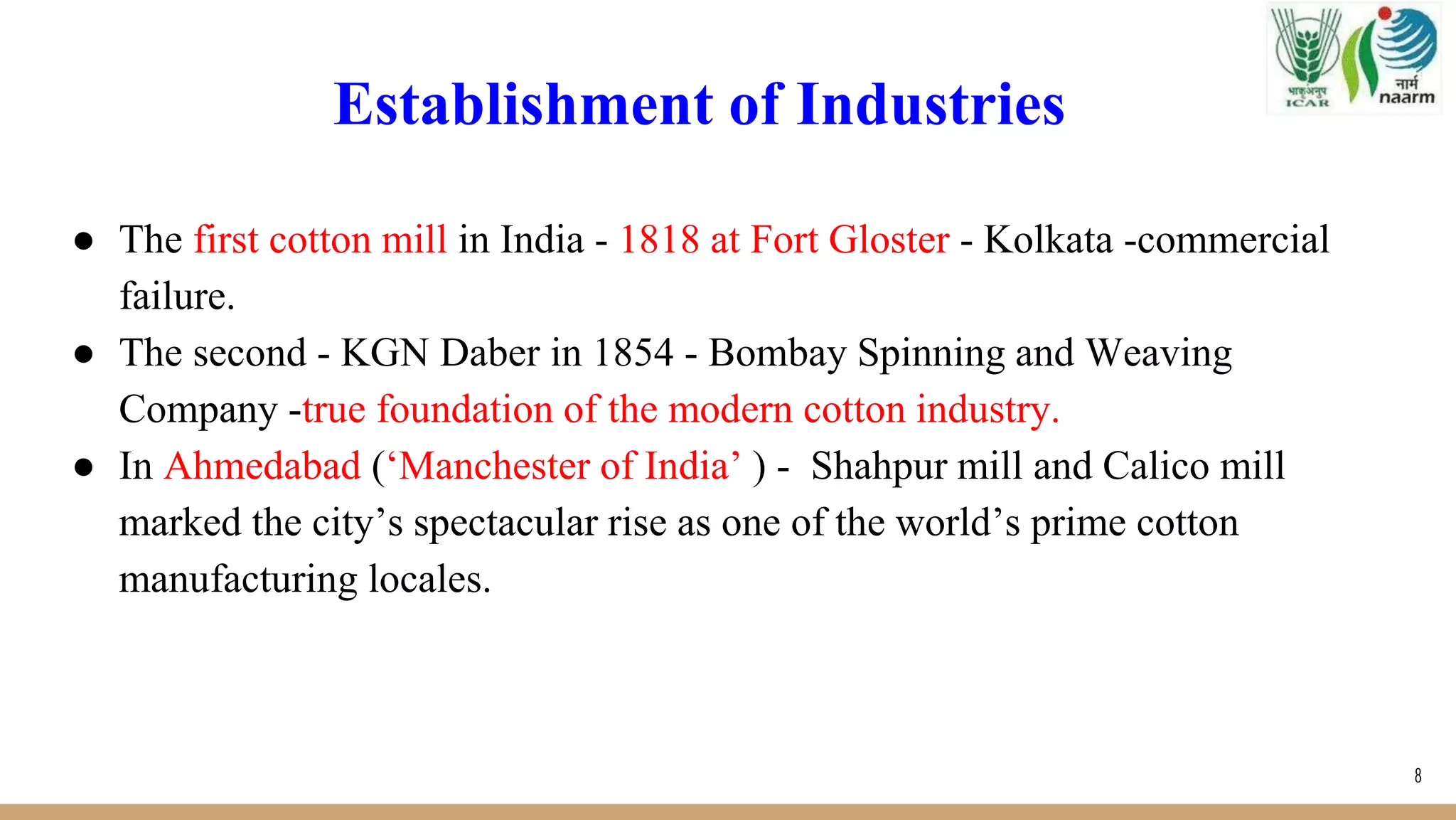 Cotton and other fibers in india | PPTX