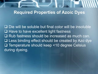 Cotton fibre dyeing in textile | PPTX