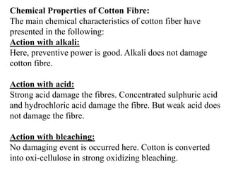 Cotton Fiber Properties | PDF