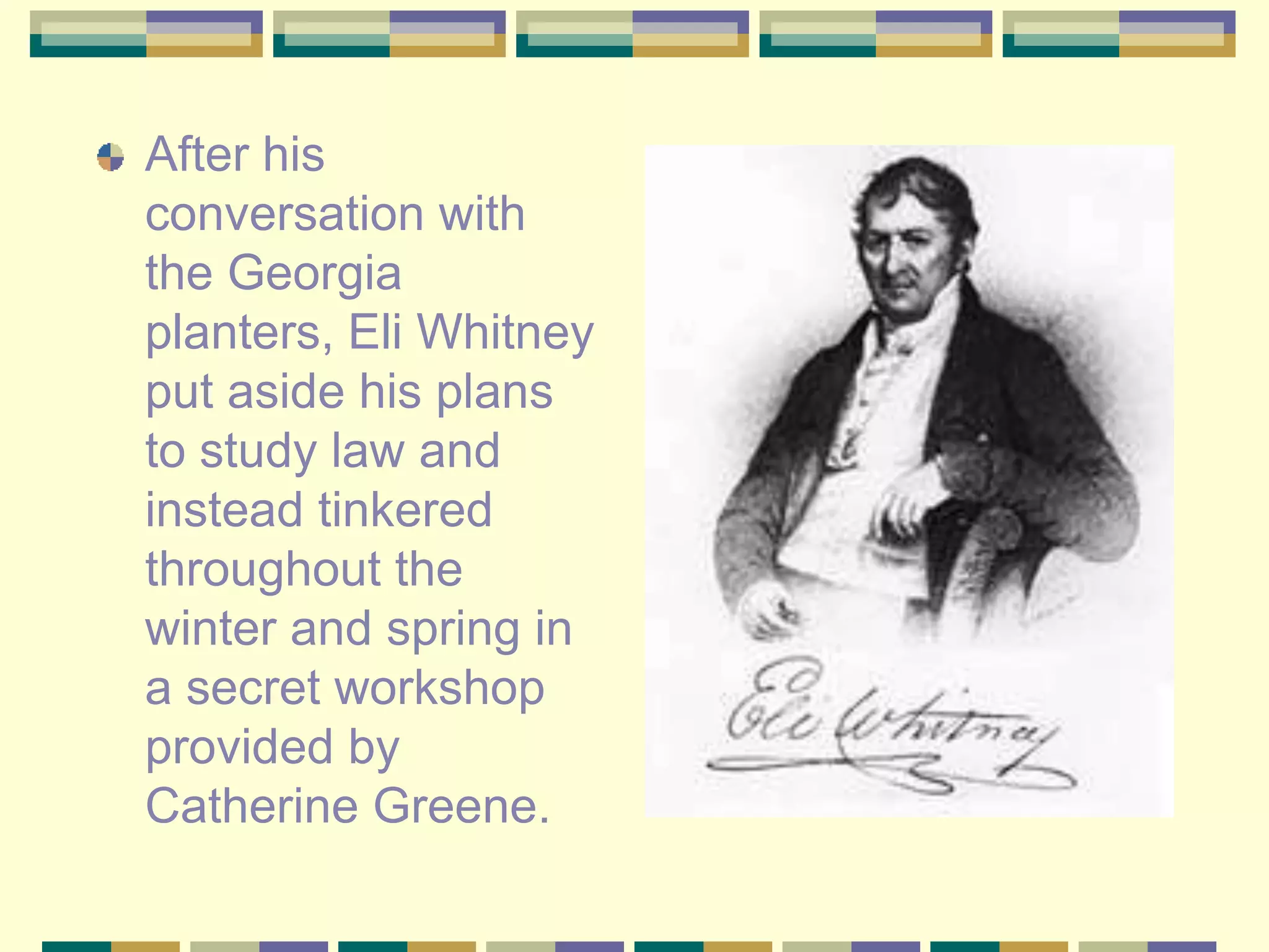 Cotton gin and interchangeable parts | PPTX