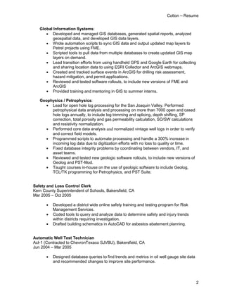 Cotton Resume (2019) | PDF