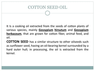 Cottonseed Oil Chemical Structure