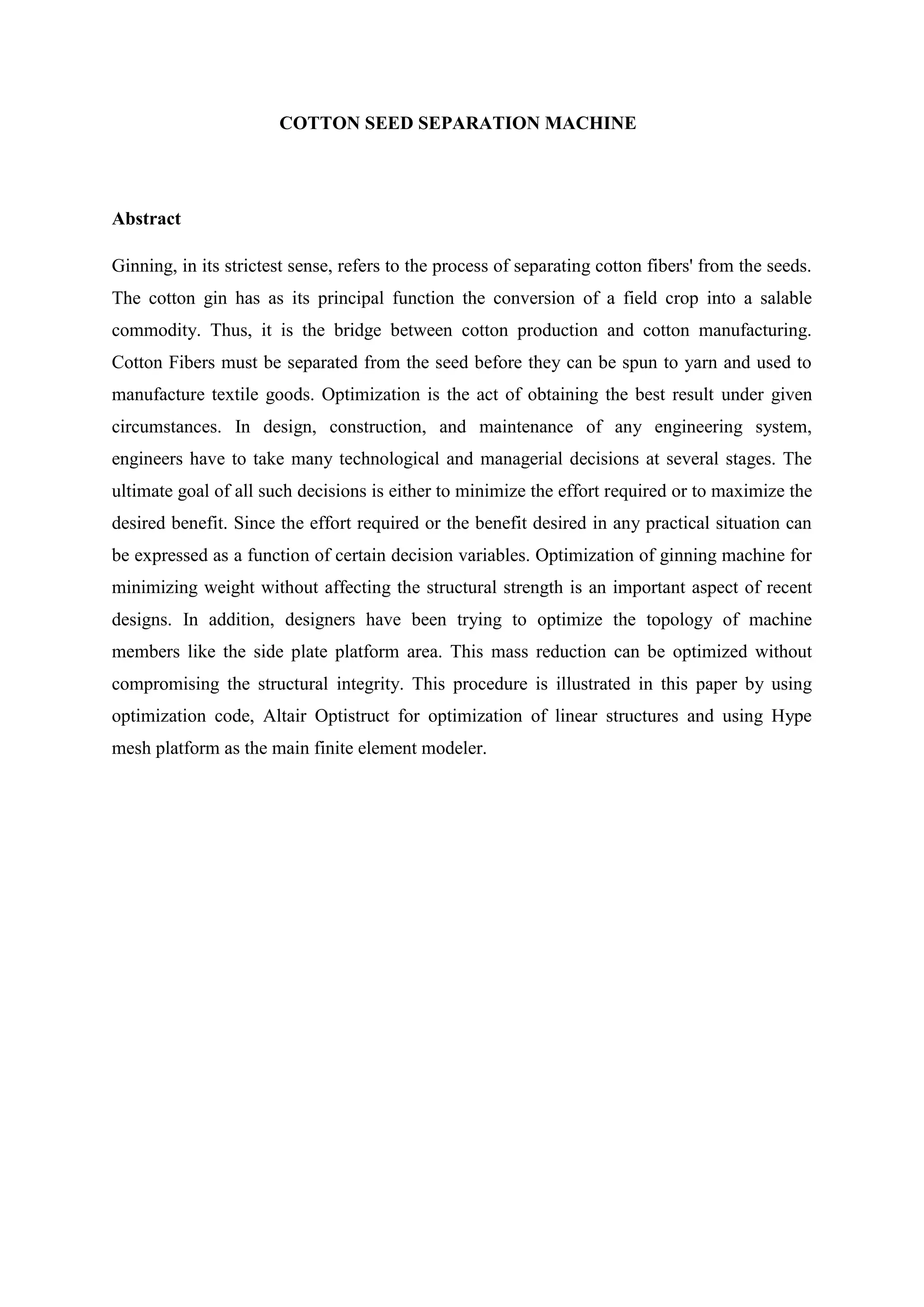 DESIGN A COTTON SEED SEPARATION MACHINE.docx