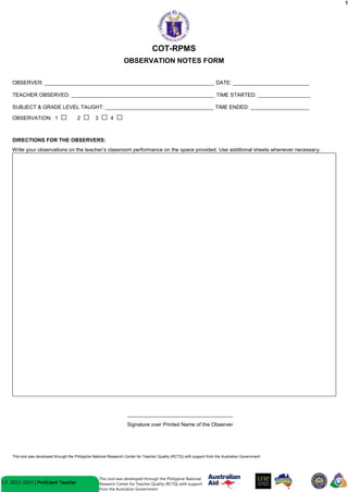 COT Tool 2023-2024.doc