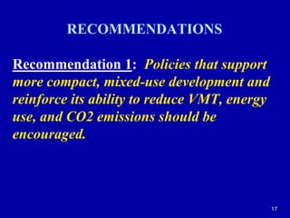 Driving and the Environment: The Effects of Compact Development on ...