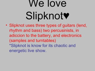 Coty y kami , slipknot. | PPT