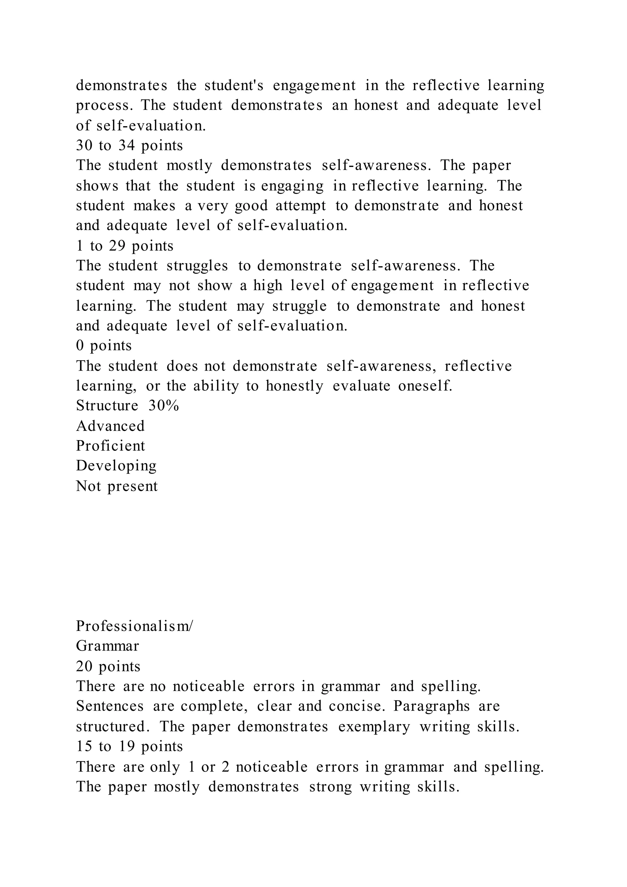COUC 698Self-Reflection Paper Assignment InstructionsOverv | DOCX
