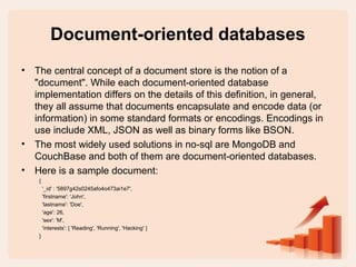 CouchBase The Complete NoSql Solution for Big Data | PPT