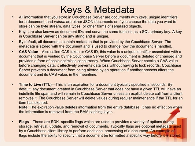 CouchBase The Complete NoSql Solution for Big Data | PPT