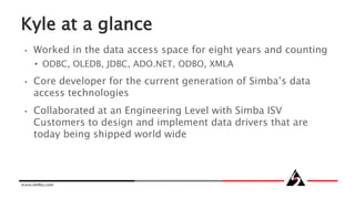 BI, Integration, and Apps on Couchbase using Simba ODBC and JDBC | PPT