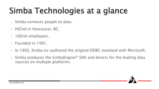 Enterprise Reporting: Couchbase N1QL, ODBC and JDBC | PPT