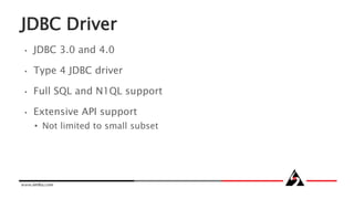 Enterprise Reporting: Couchbase N1QL, ODBC and JDBC | PPT