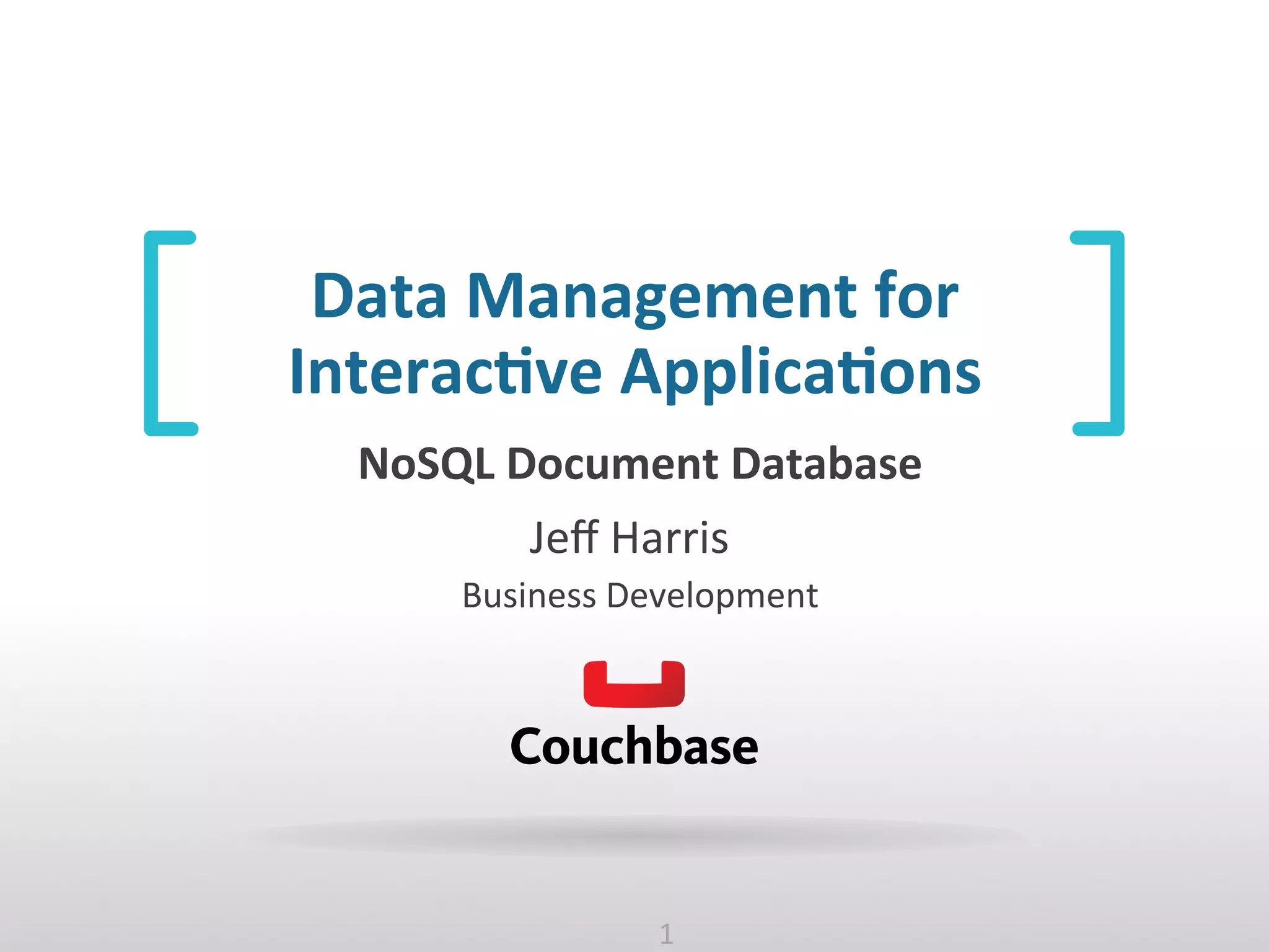 Couchbase overview033113long | PPT