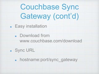 Introduction to Couchbase | PPT