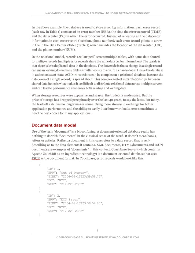 Why NoSQL? A primer on Managing the Transition from RDBMS to NoSQL | PDF