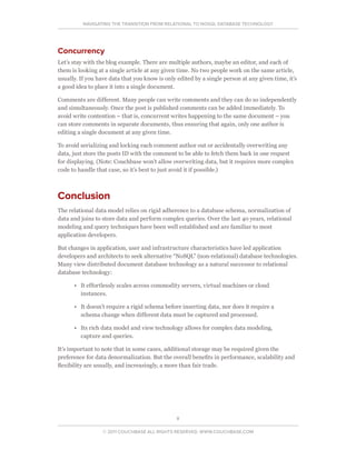 Why NoSQL? A primer on Managing the Transition from RDBMS to NoSQL | PDF