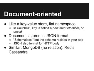 Introduction to CouchDB - LA Hacker News | PDF | Databases | Computer Software and Applications