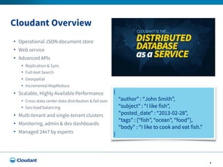 CouchDB at its Core: Global Data Storage and Rich Incremental Indexing at Cloudant - StampedeCon ...