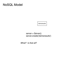 Comparison with storing data using NoSQL(CouchDB) and a relational ...