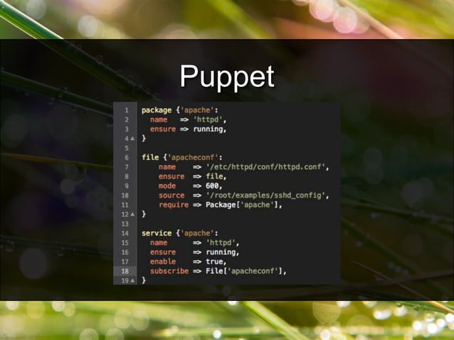 Couch to OpenStack: Intro to DevOps & Puppet - October 1, 2013 | PPTX