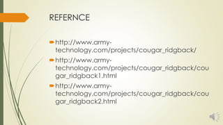 Cougar ridgback 4×4 mrap armoured vehicle, united kingdom | PPT