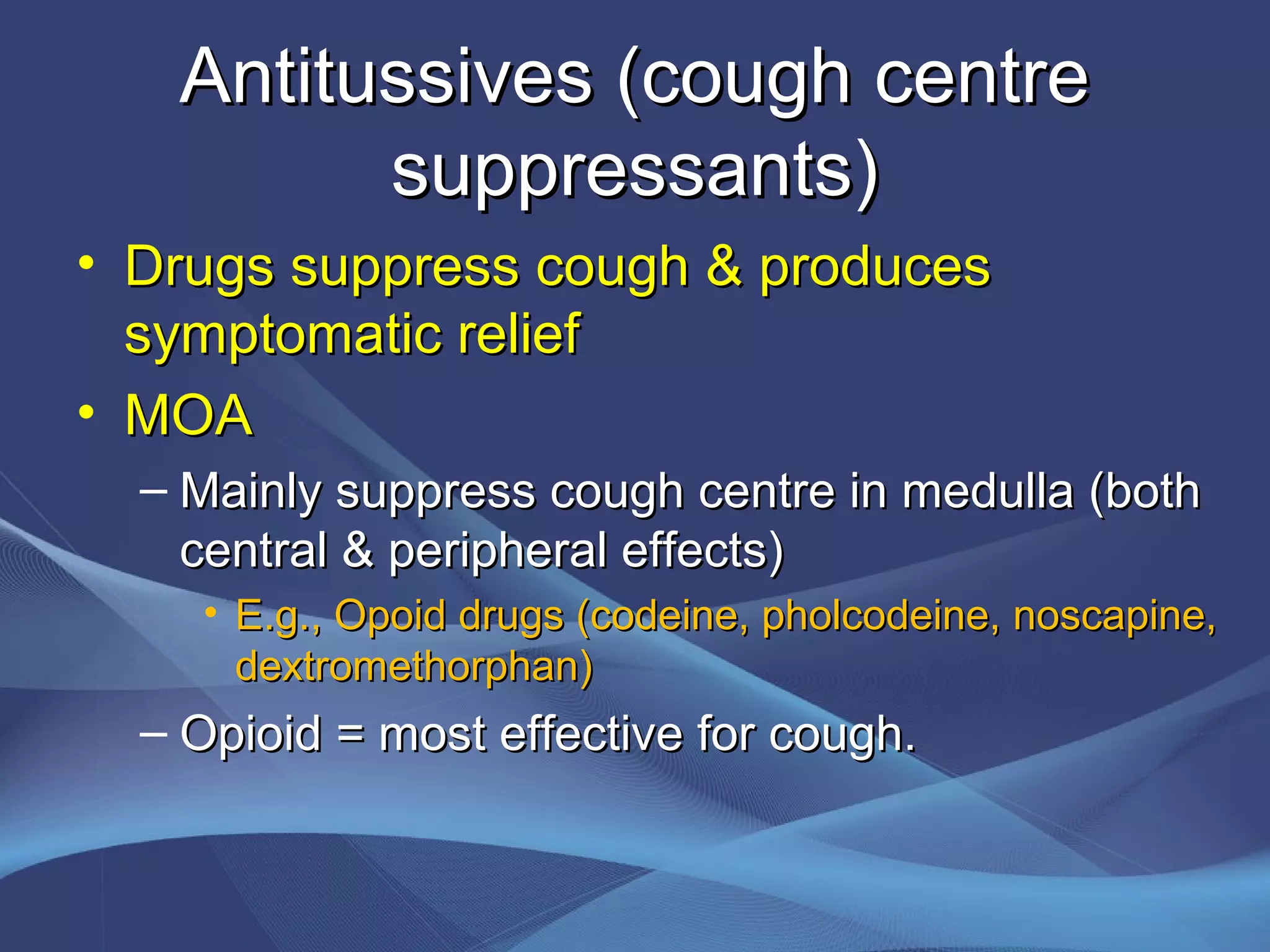 Cough | PPT | Ear, Nose and Throat Conditions | Diseases and Conditions
